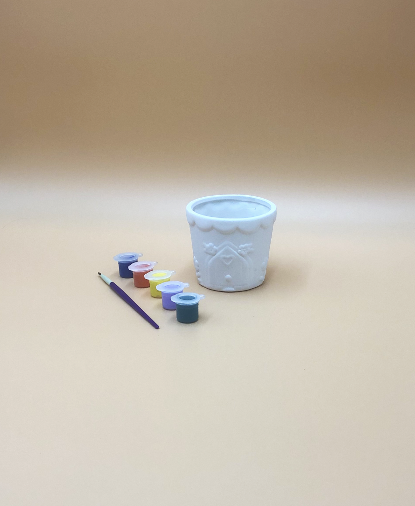 Paint Your Own Ceramic Flower Pot Kit – Marlowe's Mini Makers