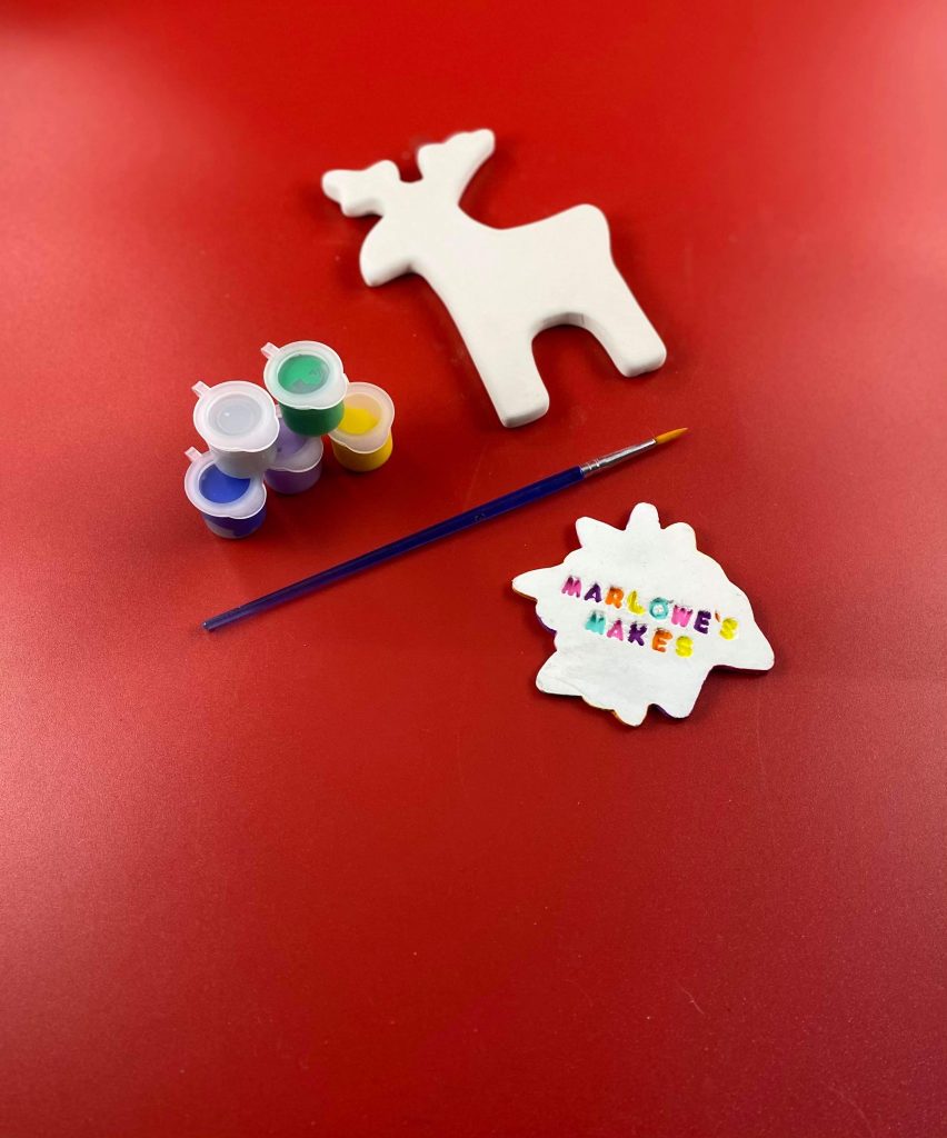 Reindeer Decoration Pottery Kit – Paint Your Own Ceramic – Marlowe's ...