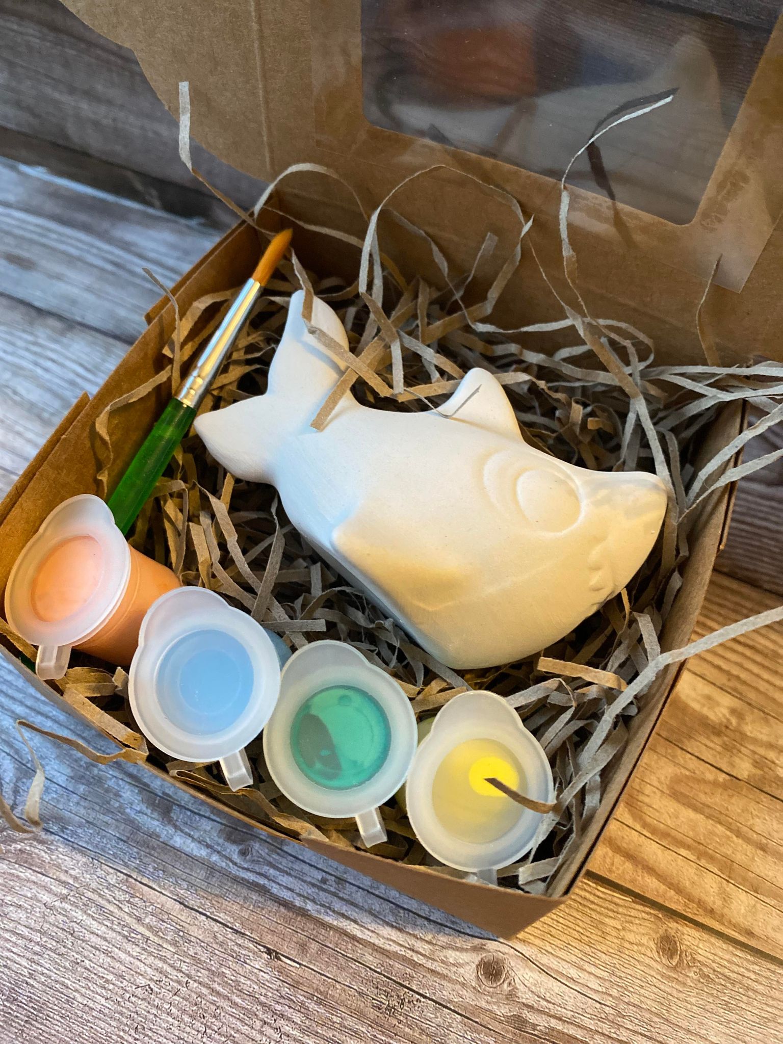 Cute Shark Pottery Kit – Paint Your Own Ceramic – Marlowe's Mini Makers