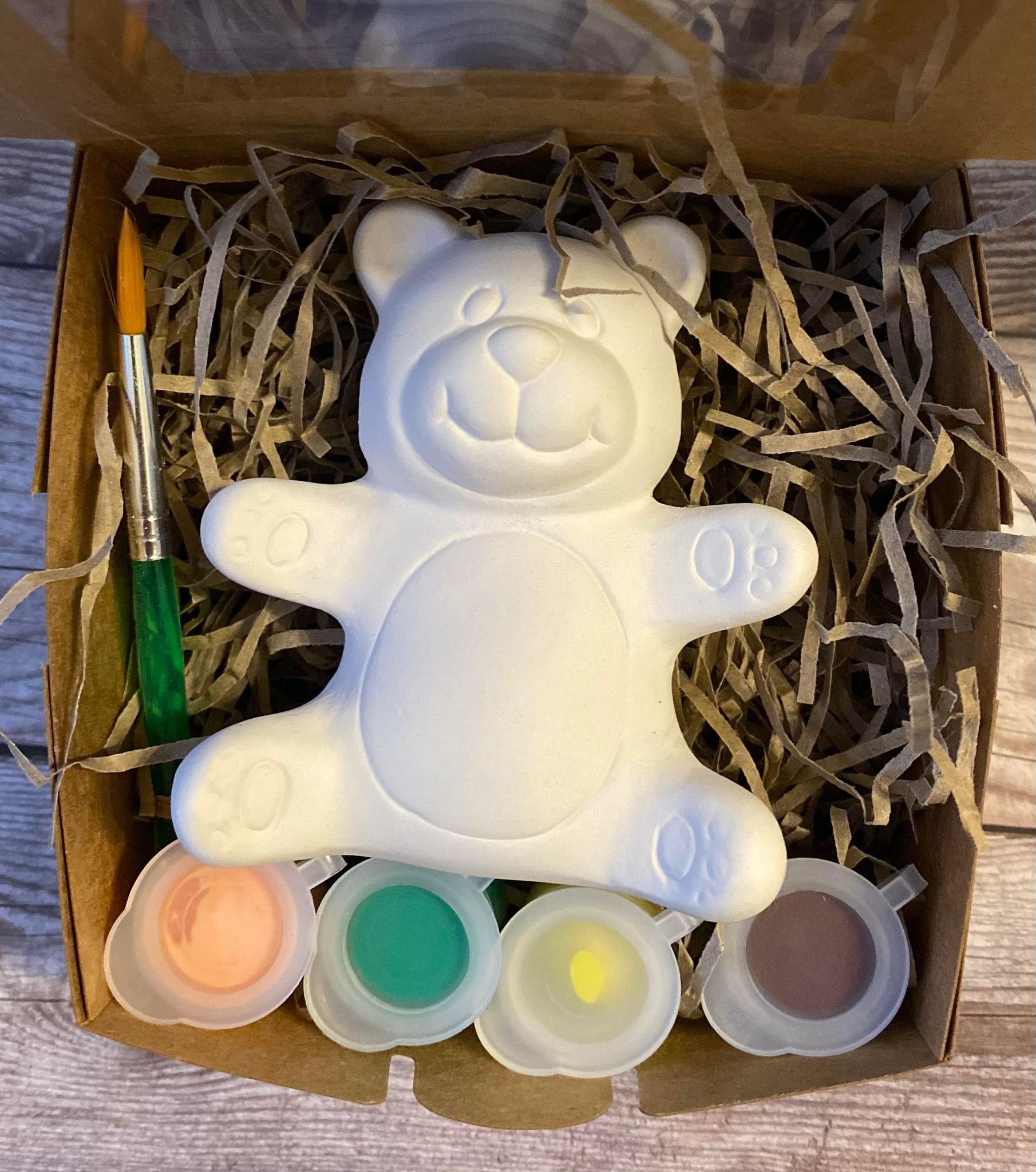 Cute Bear Pottery Kit – Paint Your Own Ceramic – Marlowe's Mini Makers
