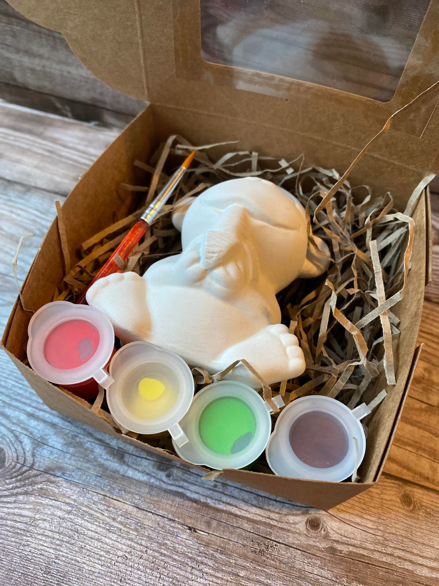 Cute Monkey Pottery Kit – Paint Your Own Ceramic – Marlowe's Mini Makers