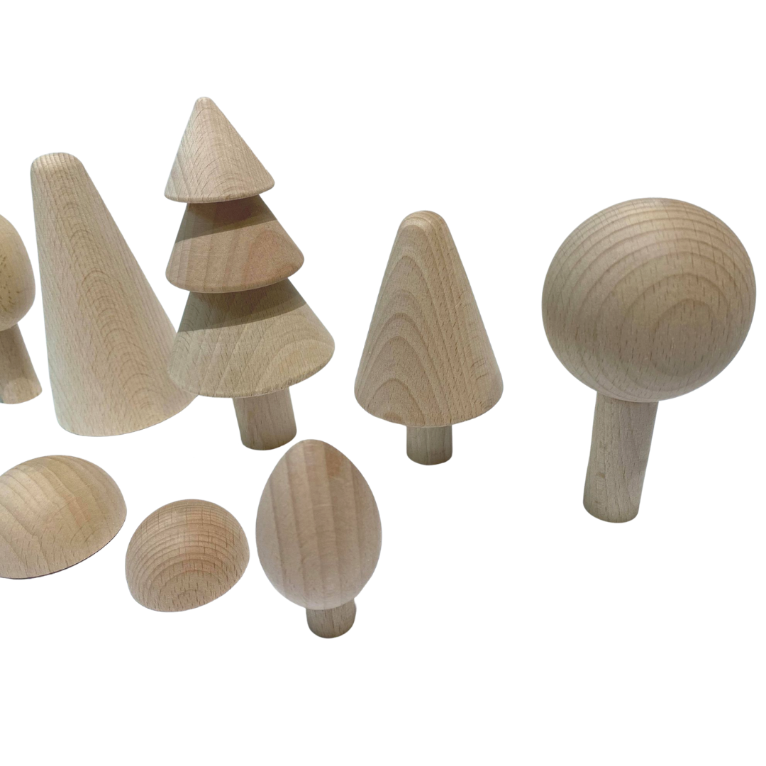 Wooden Jumbo Trees – Pk8 – EN71:1 – Marlowe's Mini Makers
